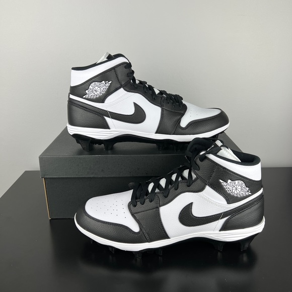 Nike | Shoes | Jordan Mid Td Alpha Menace Panda Football Cleats ...